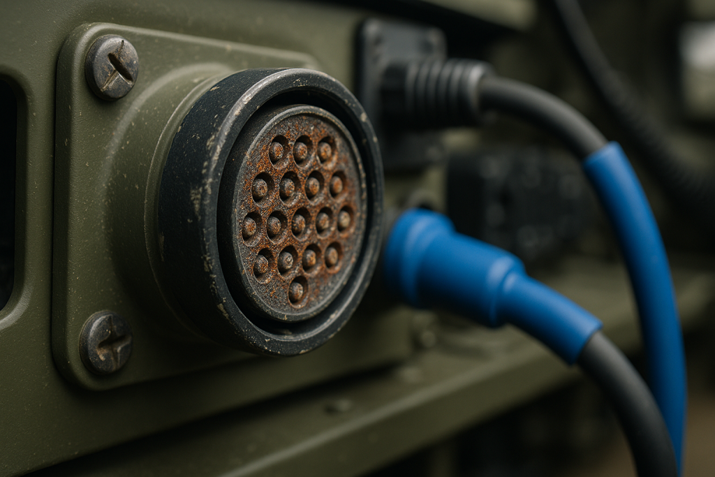Connector fretting drives PIM in vehicle installs - Novocomms Defence